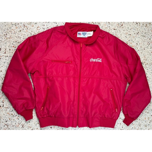 MBA Coca Cola | Jackets & Coats | Mba Vintage Mens Full Zip Embroidered ...